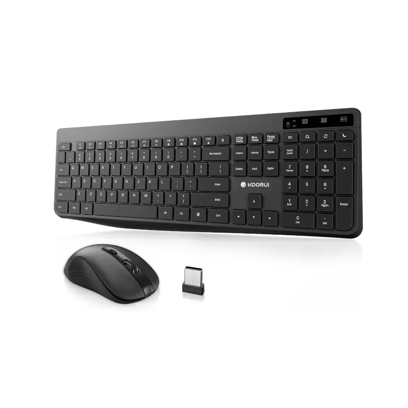 Koorui BK0104 | Wireless Keyboard and Mouse Combo | Black | Nanodog.net
